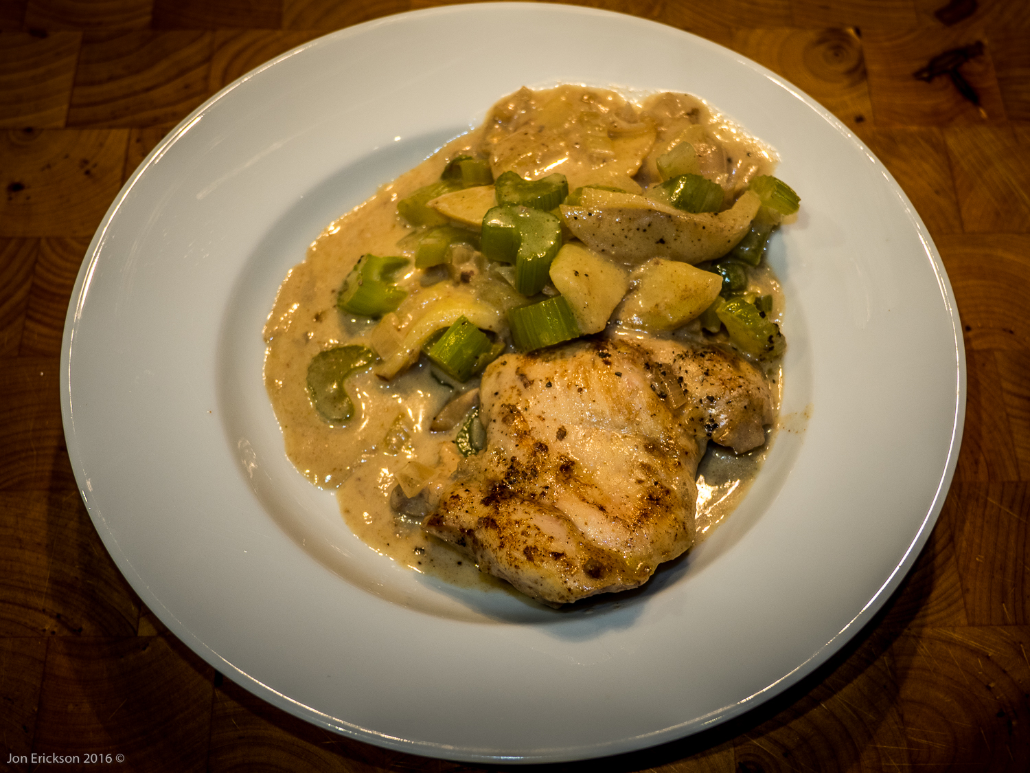 Chicken with Calvados | Searching4Zen